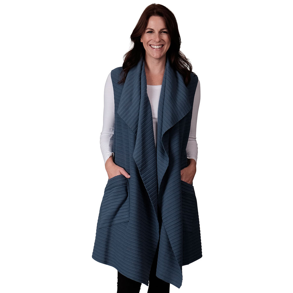 Weekender Cozy Coat Fleece Vest with Pockets Two Sizes! – Linda Anderson