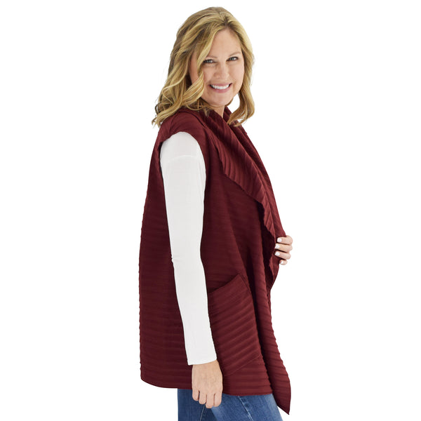 Weekender Cozy Coat Fleece Vest with Pockets Two Sizes! – Linda Anderson